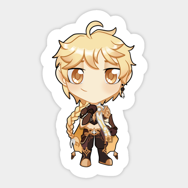 Aether Genshin Impact Genshin Sticker Teepublic
